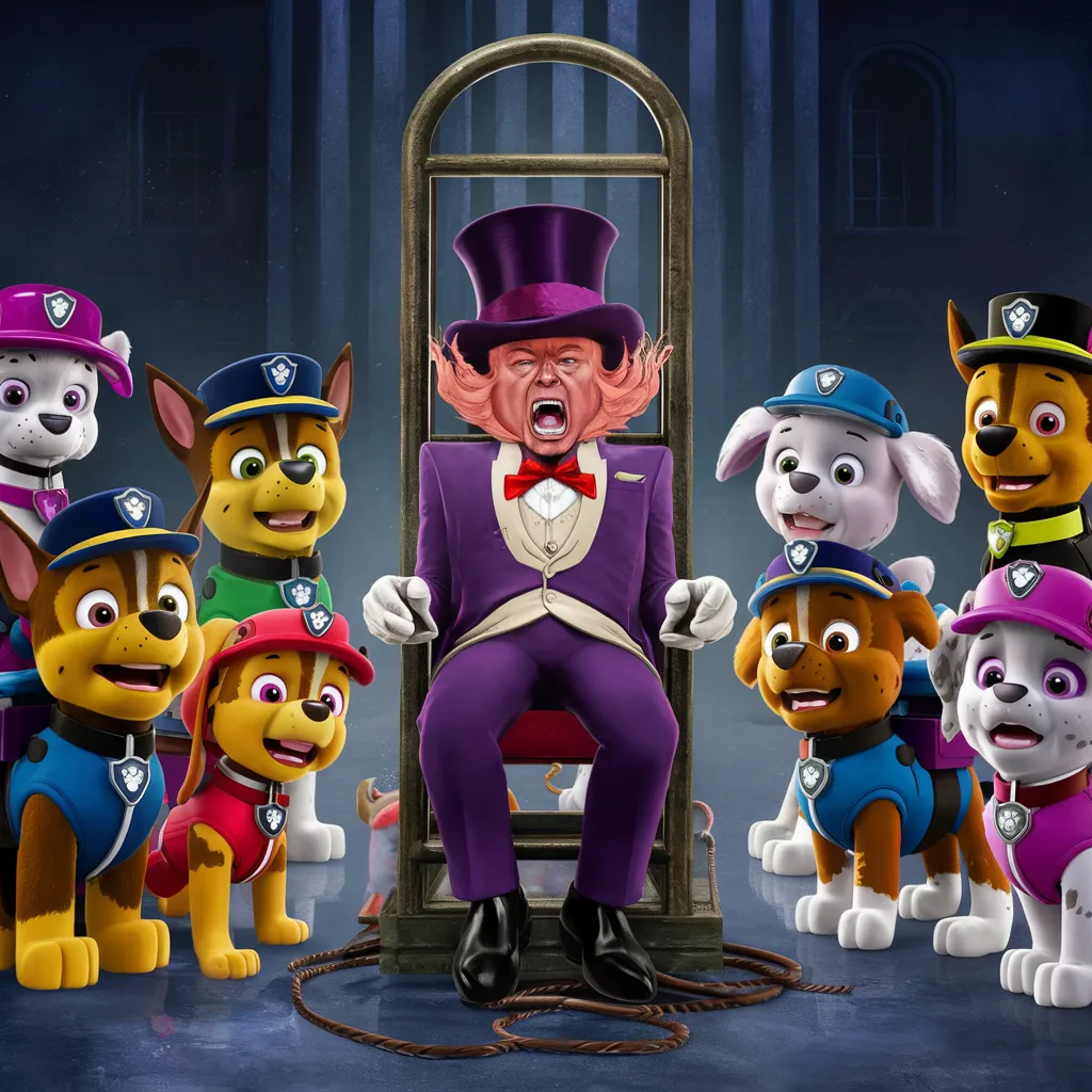 Paw Patrol Pups Record Live Execution of Mayor Humdinger | TNT Home